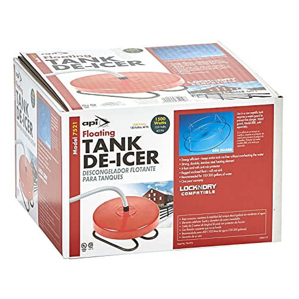 Miller Floating 1500 Watt Livestock Drinking Water, 100 to 300 Gallon ...