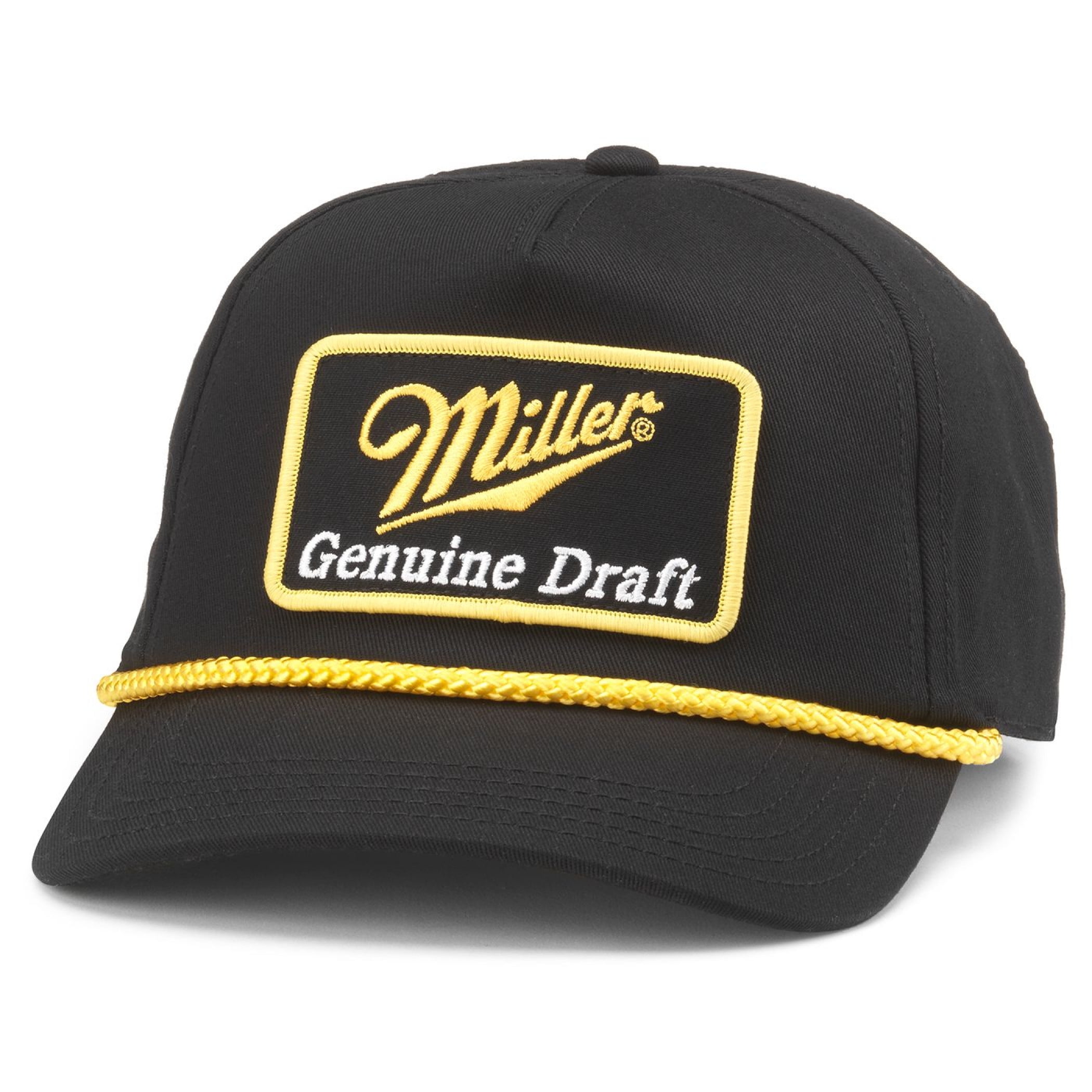 Miller Genuine Draft Logo Patch Adjustable Rope Hat - Walmart.com