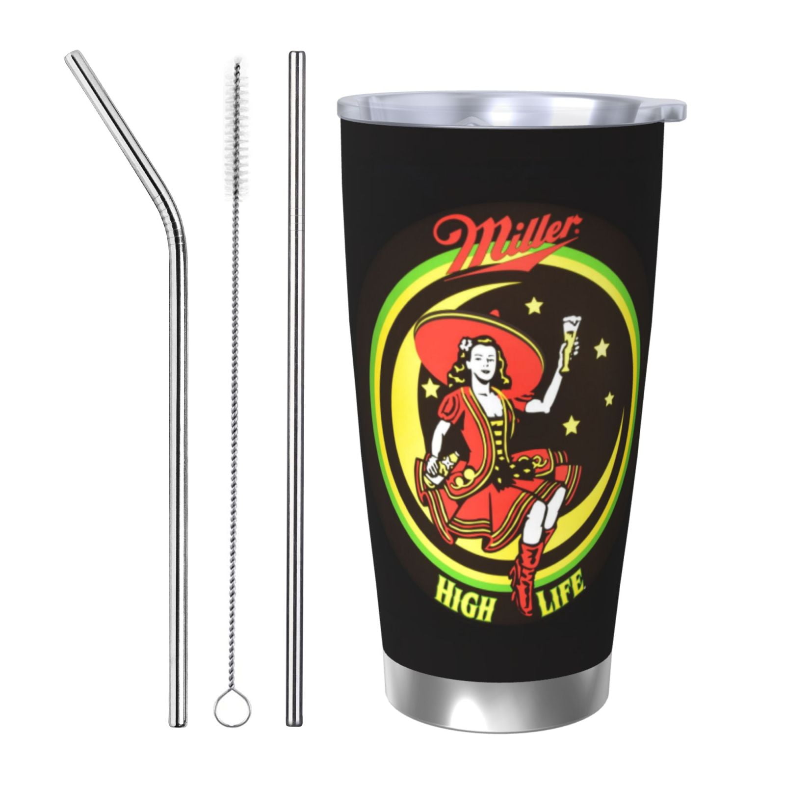 Miller High Life Beer Car Cup Stainless Steel Insulated Water Cup ...