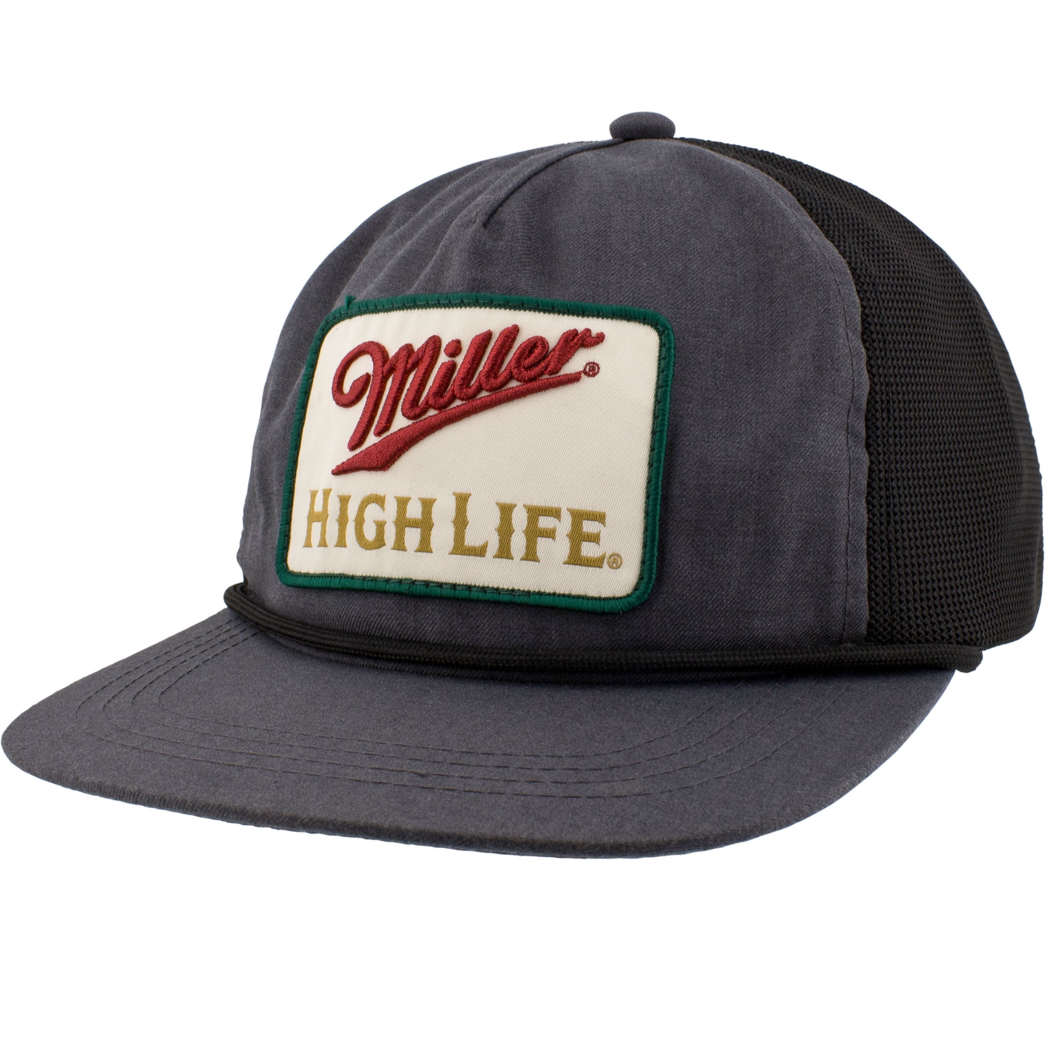 Miller High Life Beer Men's Trucker Hat Embroidered Woven Patch ...