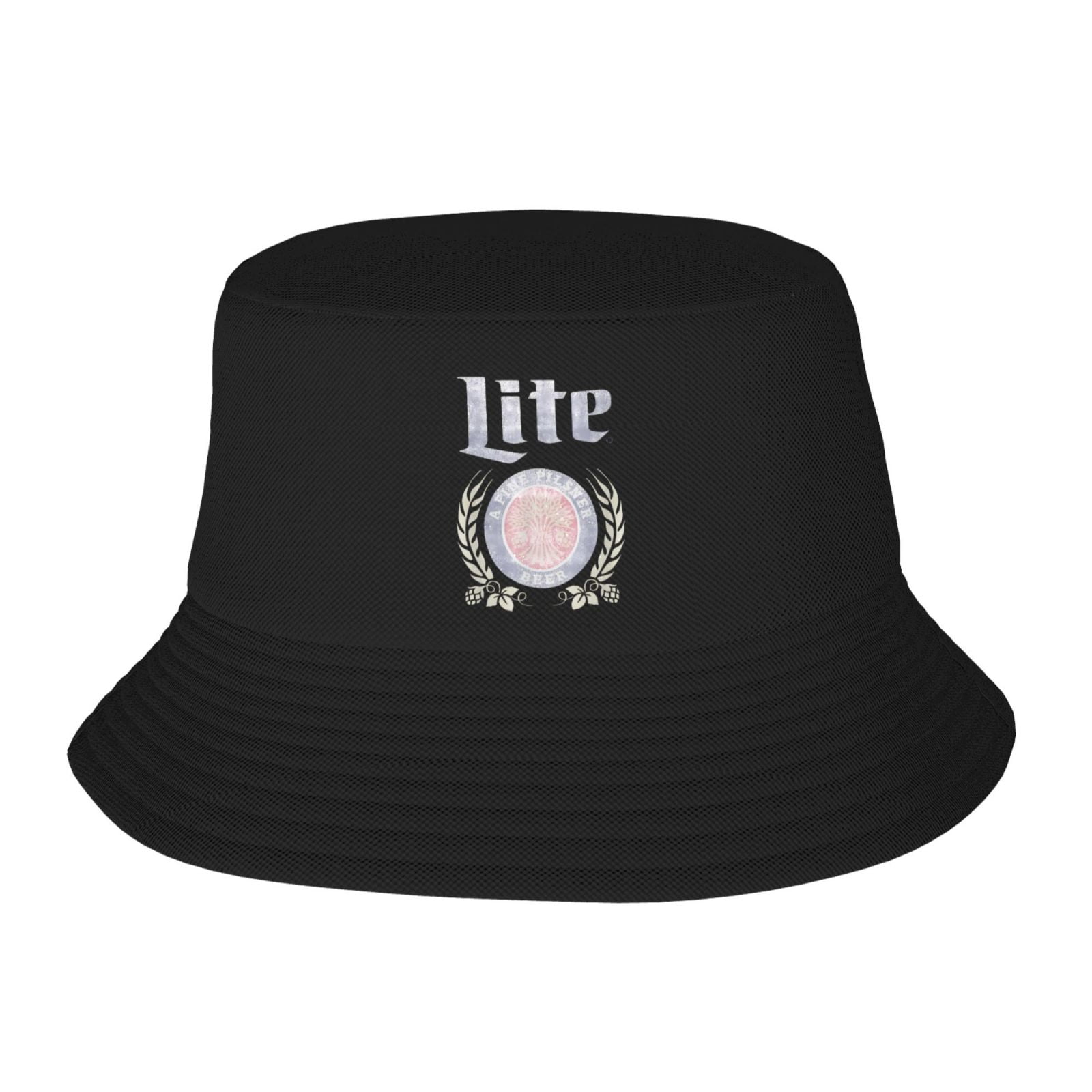 Miller Lite Bucket Hats for Women Men,Summer Fisherman Cap Travel Beach ...