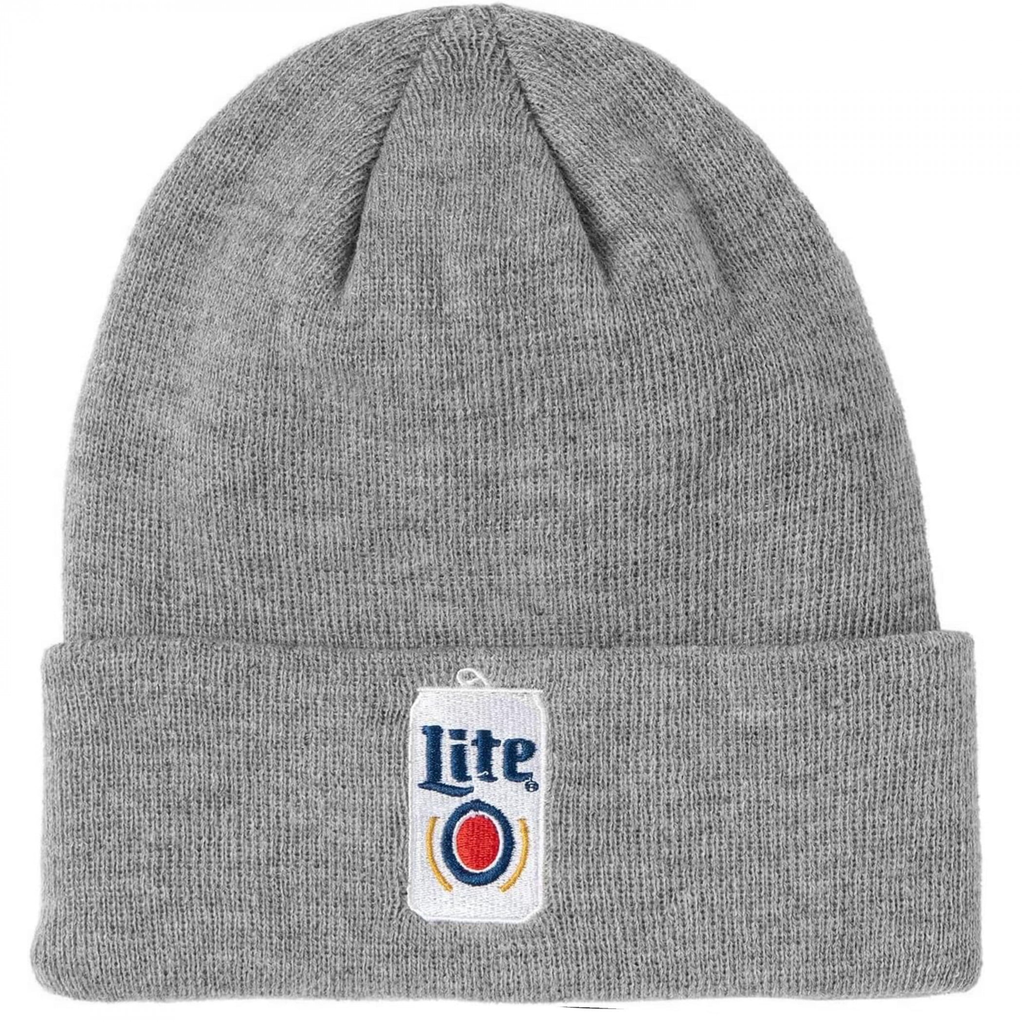 Miller Lite Can Logo Cuffed Knit Beanie - Walmart.com