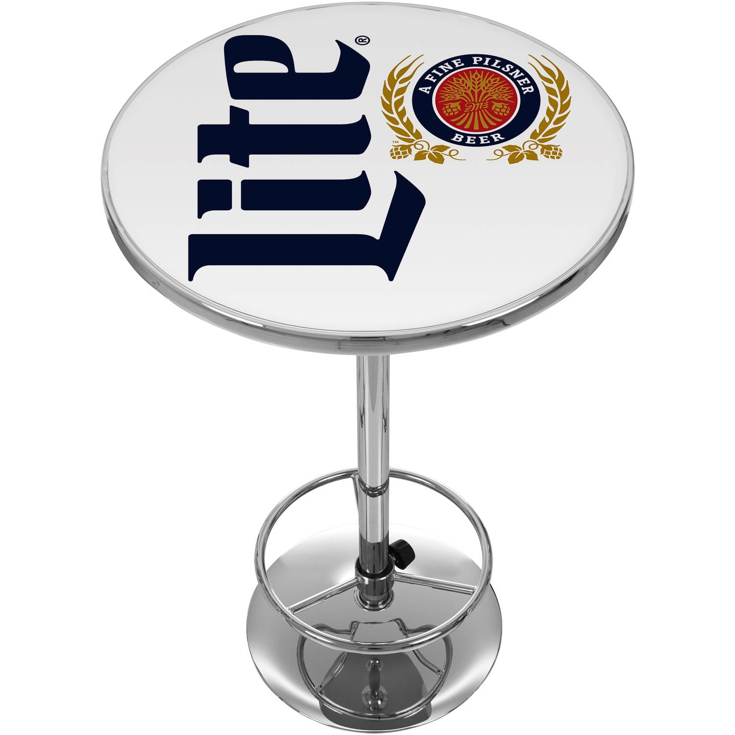 Miller Lite Chrome Pub Table, Retro - Walmart.com