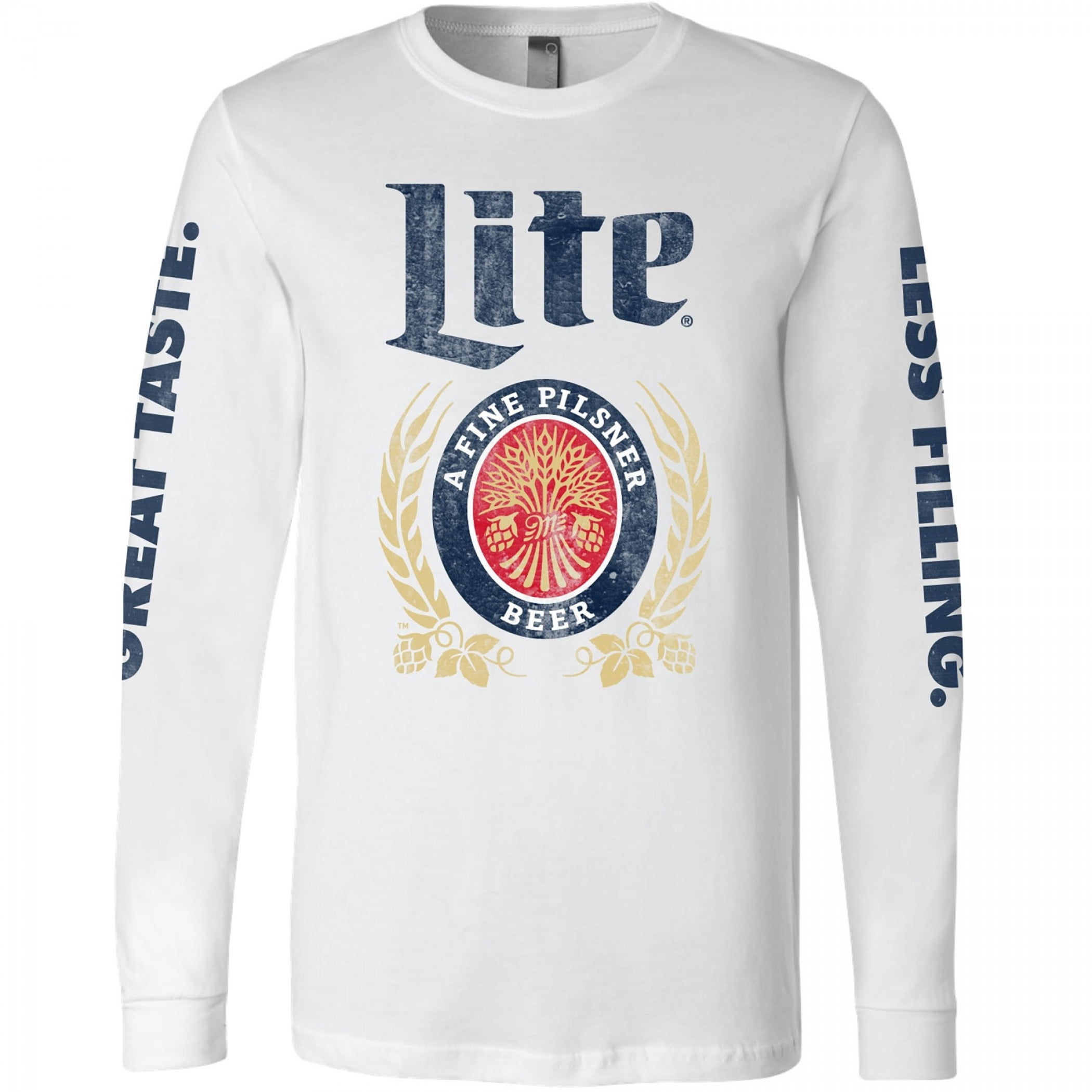 Miller Lite Great Taste Less Filling Long Sleeve Shirt-Medium - Walmart.com