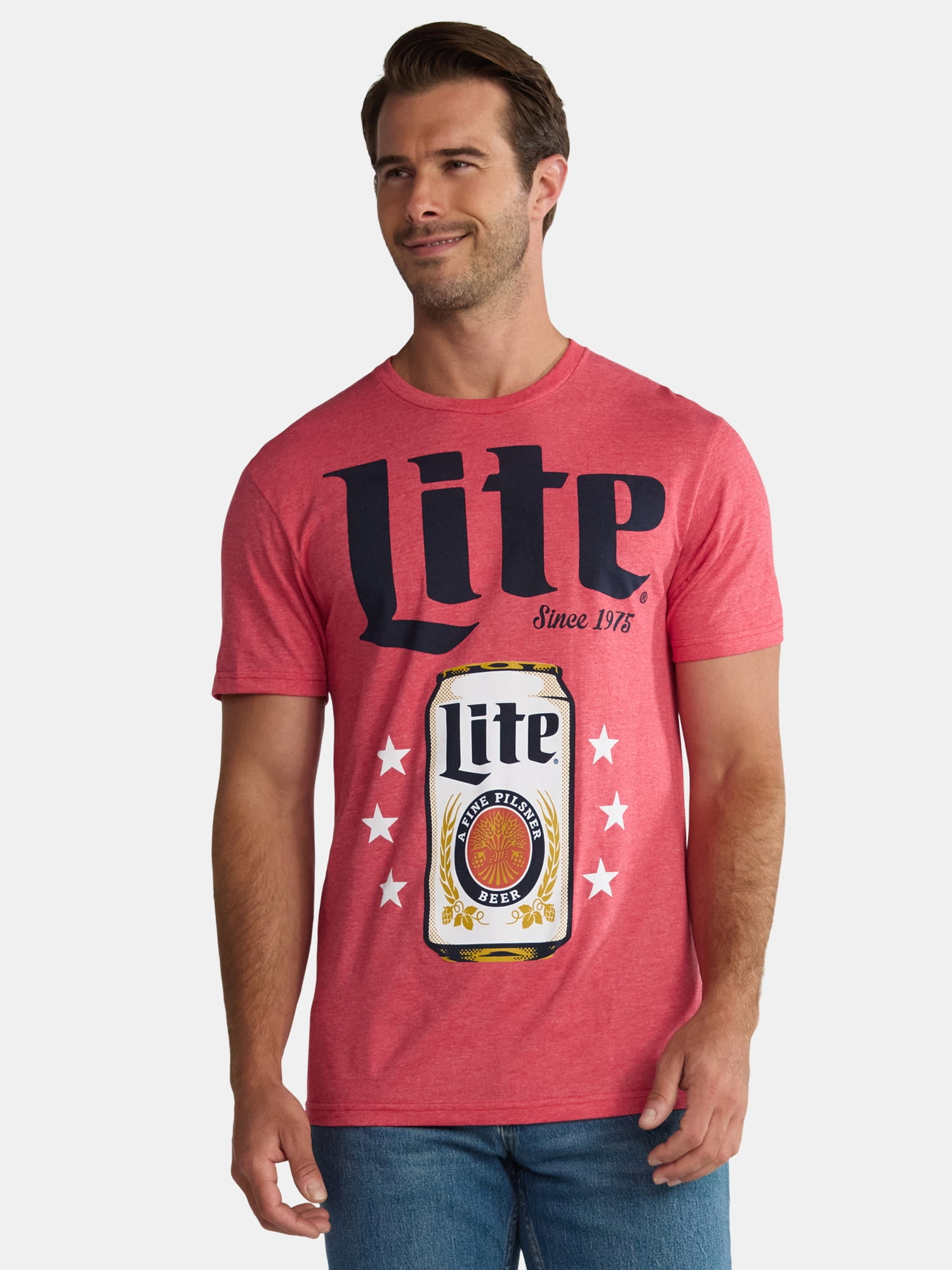 Miller Lite Men's & Big Men's Rodeo Banquet Graphic Tee, Sizes S-3XL ...