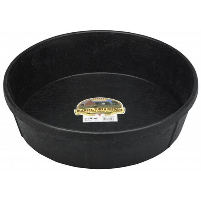 Miller Manufacturing 3 Gallon Rubber Feed Pans - Walmart.com
