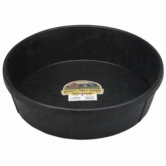 Miller Manufacturing 3 Gallon Rubber Feed Pans - Walmart Business Supplies