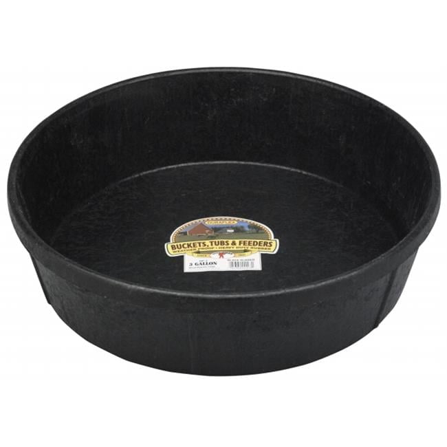 Miller Manufacturing 3 Gallon Rubber Feed Pans - Walmart.com