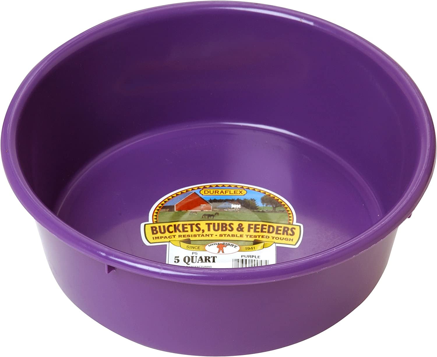 Miller Manufacturing 405005745 P5 5 qt. Plastic Utility Pan, Purple ...