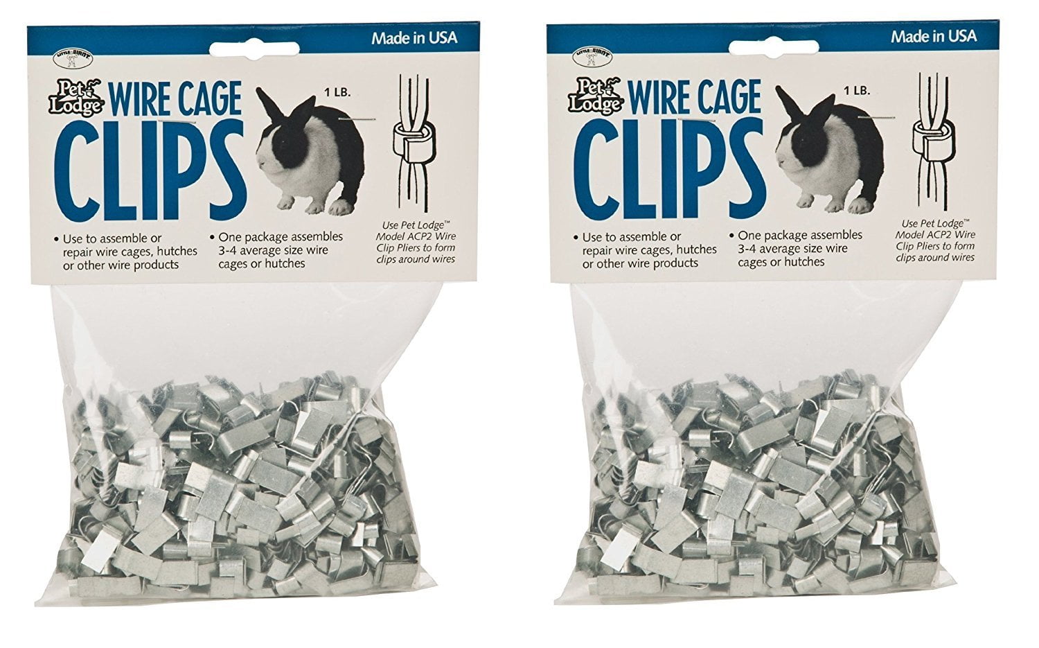 Miller Manufacturing ACC1 Wire Cage Clips Pack of 2 - Walmart.com