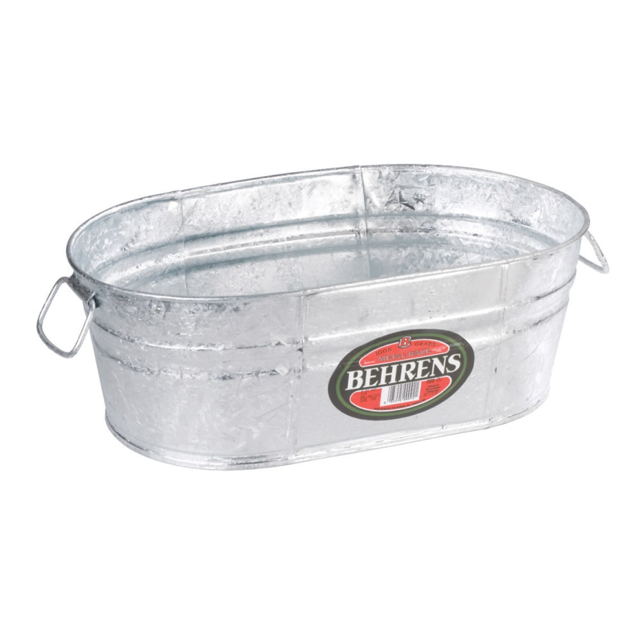 Miller Manufacturing Galvanized Oval Tubs Steel Durable Heavy Duty 10.5 ...