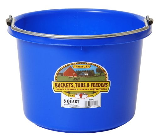 Miller Manufacturing P-8-BLUE 8-Quart Plastic Buckets, Blue - Walmart.com