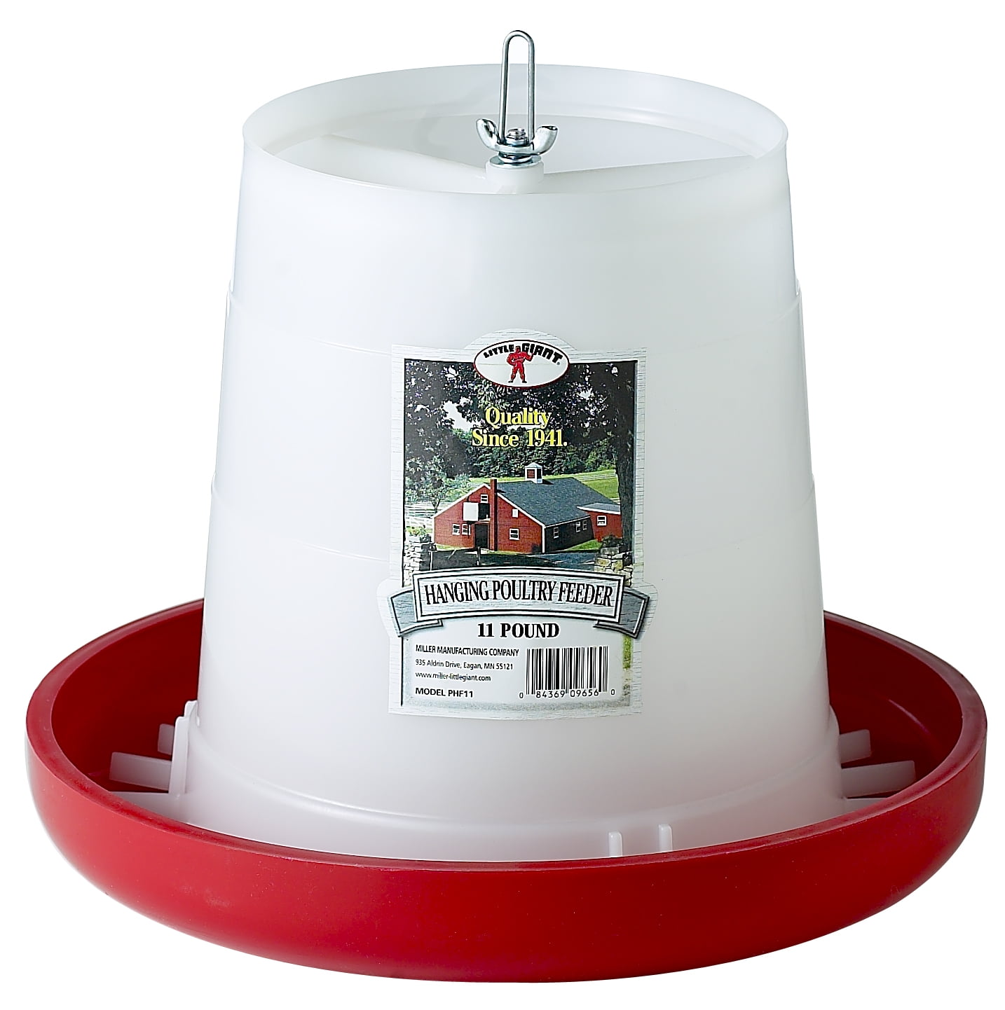 Miller Manufacturing Plastic Hanging Poultry Feeder, 11 Lbs - Walmart.com