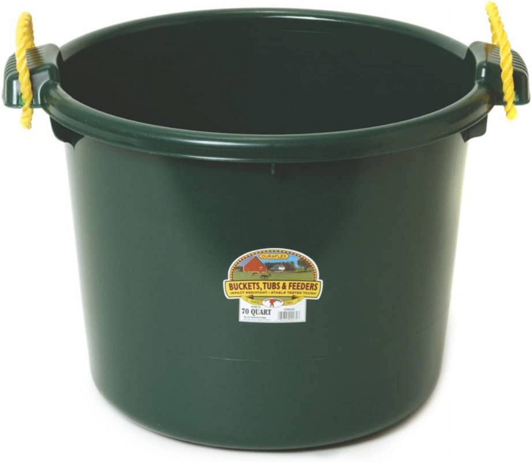 Miller Mfg Co Inc Muck Tub- Green 70 Quart - PSB70GREEN - Walmart.com