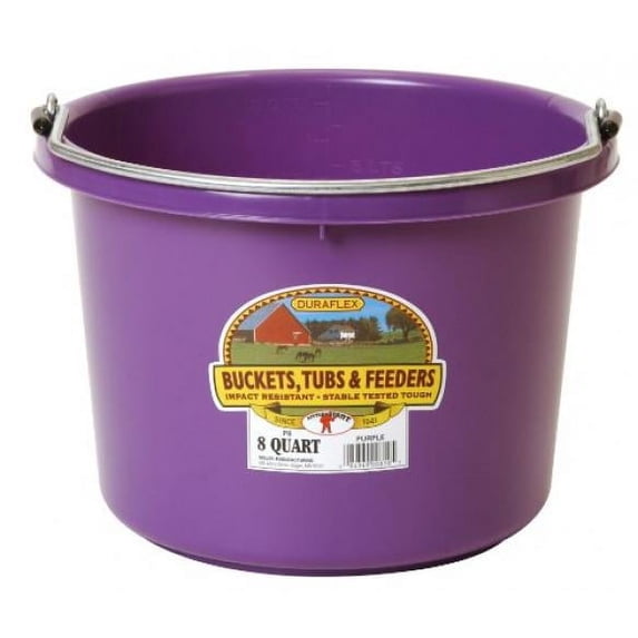 Miller Mfg Co Inc P-Little Giant Plastic Bucket- Purple 8 Quart ...