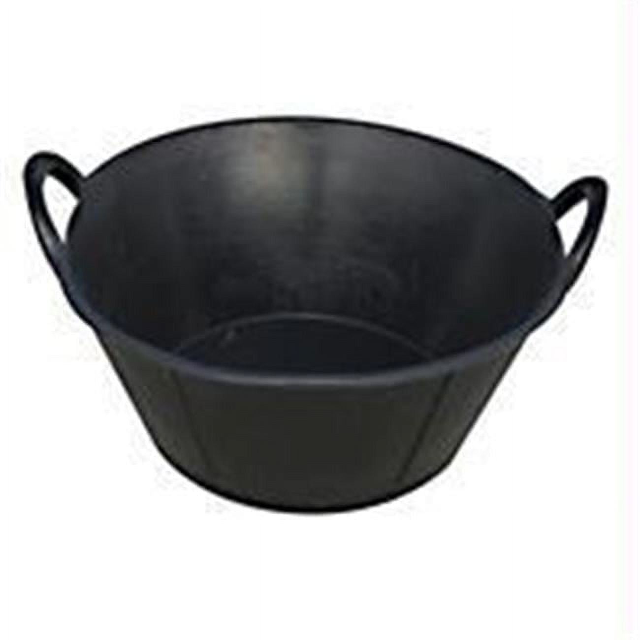 Miller Mfg Co Inc Rubber Tub With Handles- Black 6.5 Gallon - DF650D ...