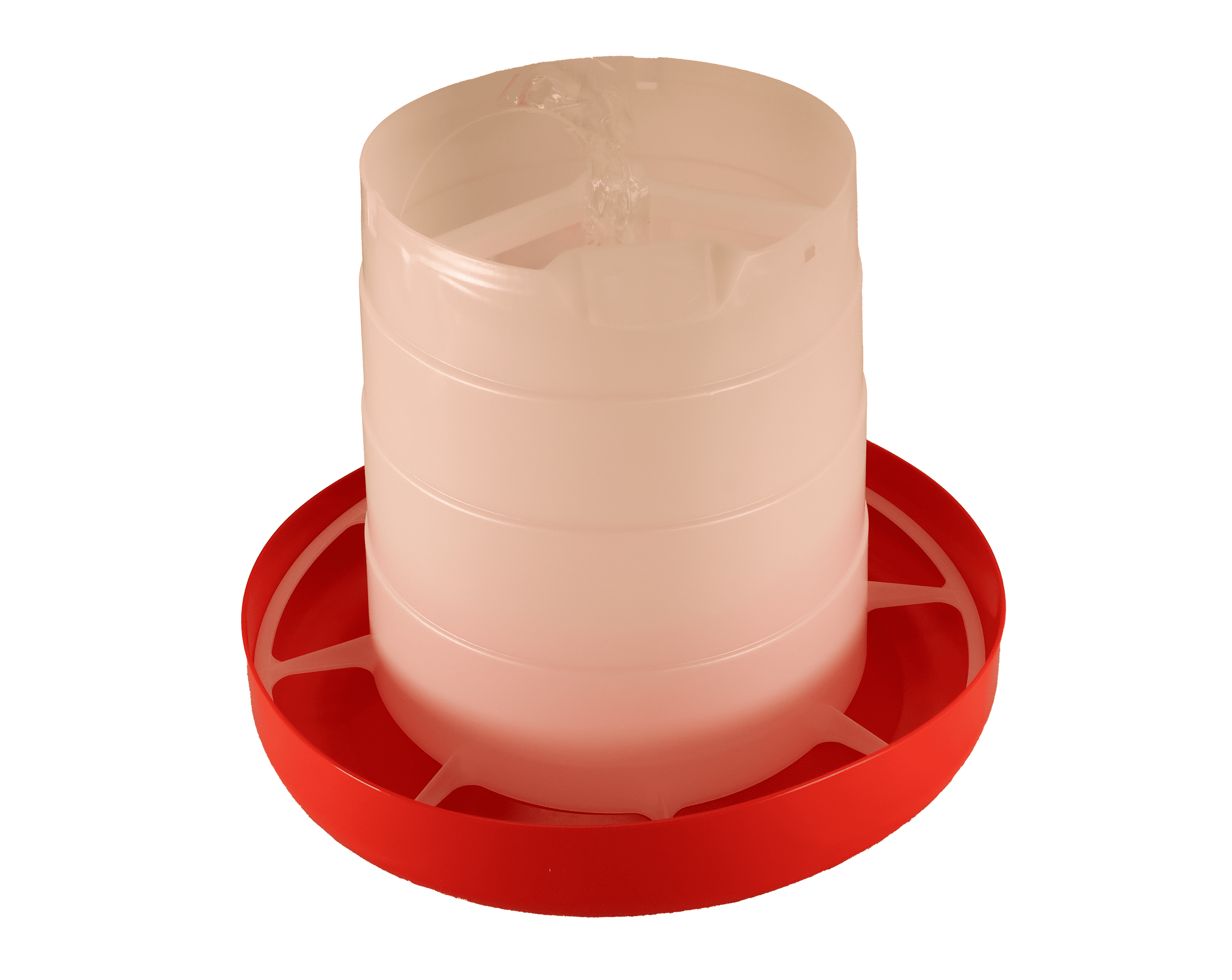 Miller PHF22 Economy Poultry Feeder, 22 lb Capacity, 16-3/4 in Dia X 16 ...