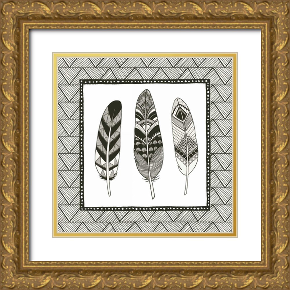 Miller, Sara Zieve 12x12 Gold Ornate Wood Framed with Double Matting ...