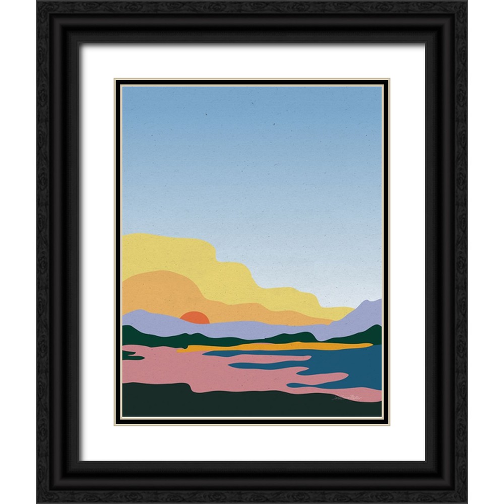 Miller, Sara Zieve 12x14 Black Ornate Wood Framed with Double Matting ...