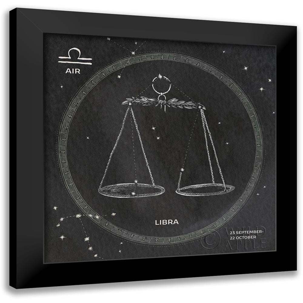 Miller, Sara Zieve 20x20 Black Modern Framed Museum Art Print Titled - Night Sky Libra v2 ...