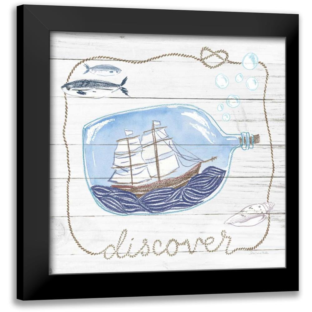 Miller, Sara Zieve 20x20 Black Modern Framed Museum Art Print Titled ...