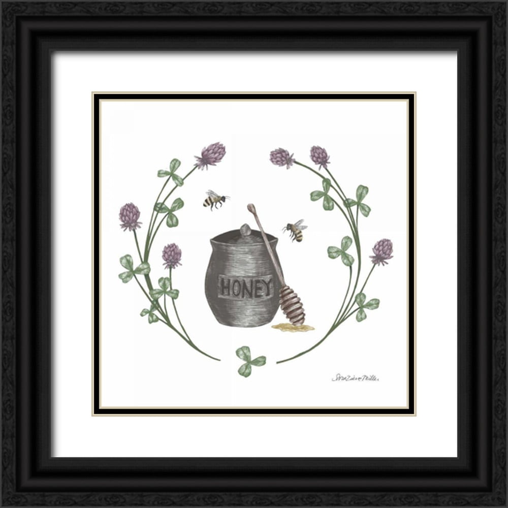 Miller, Sara Zieve 26x26 Black Ornate Wood Framed with Double Matting ...