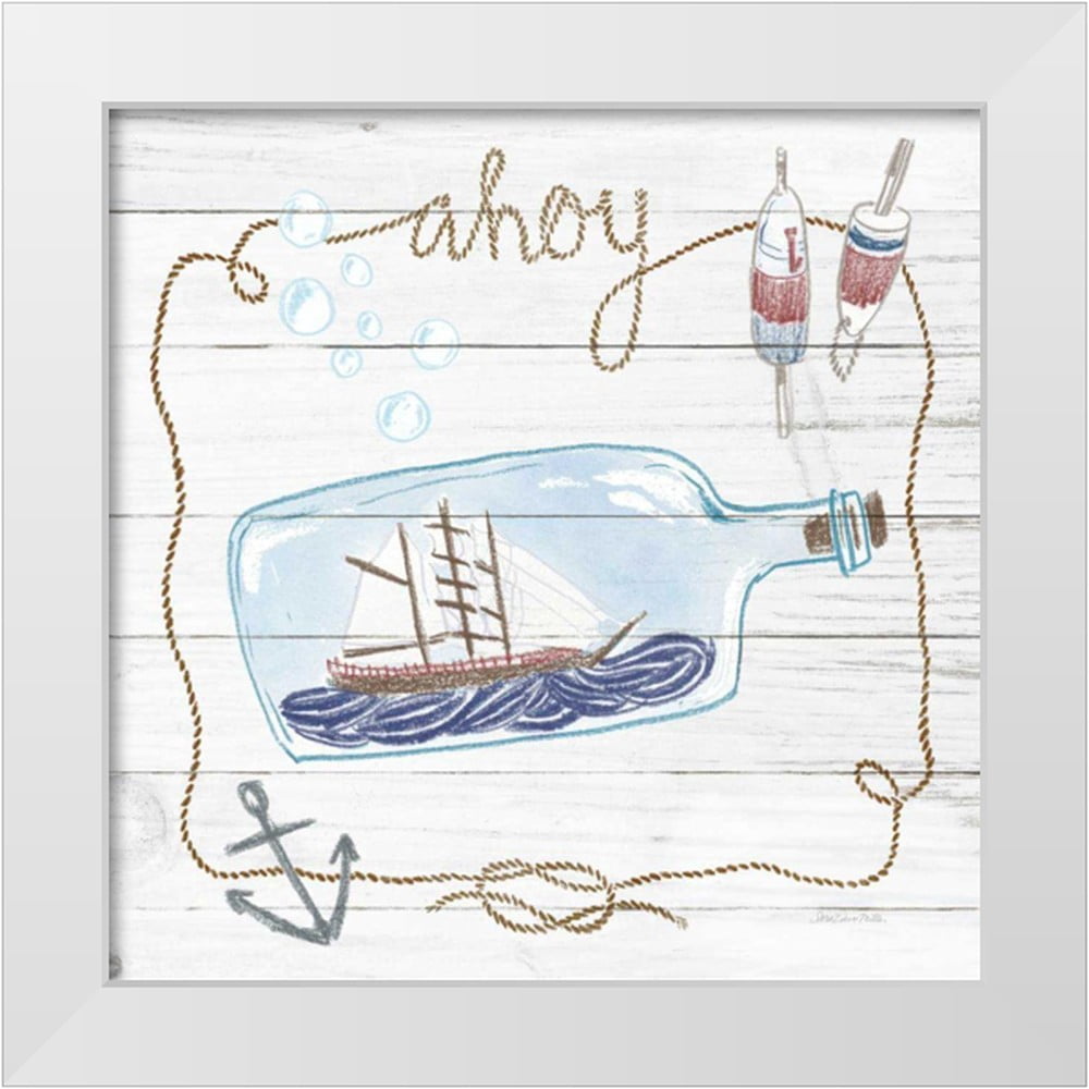 Miller, Sara Zieve 26x26 White Modern Wood Framed Museum Art Print ...