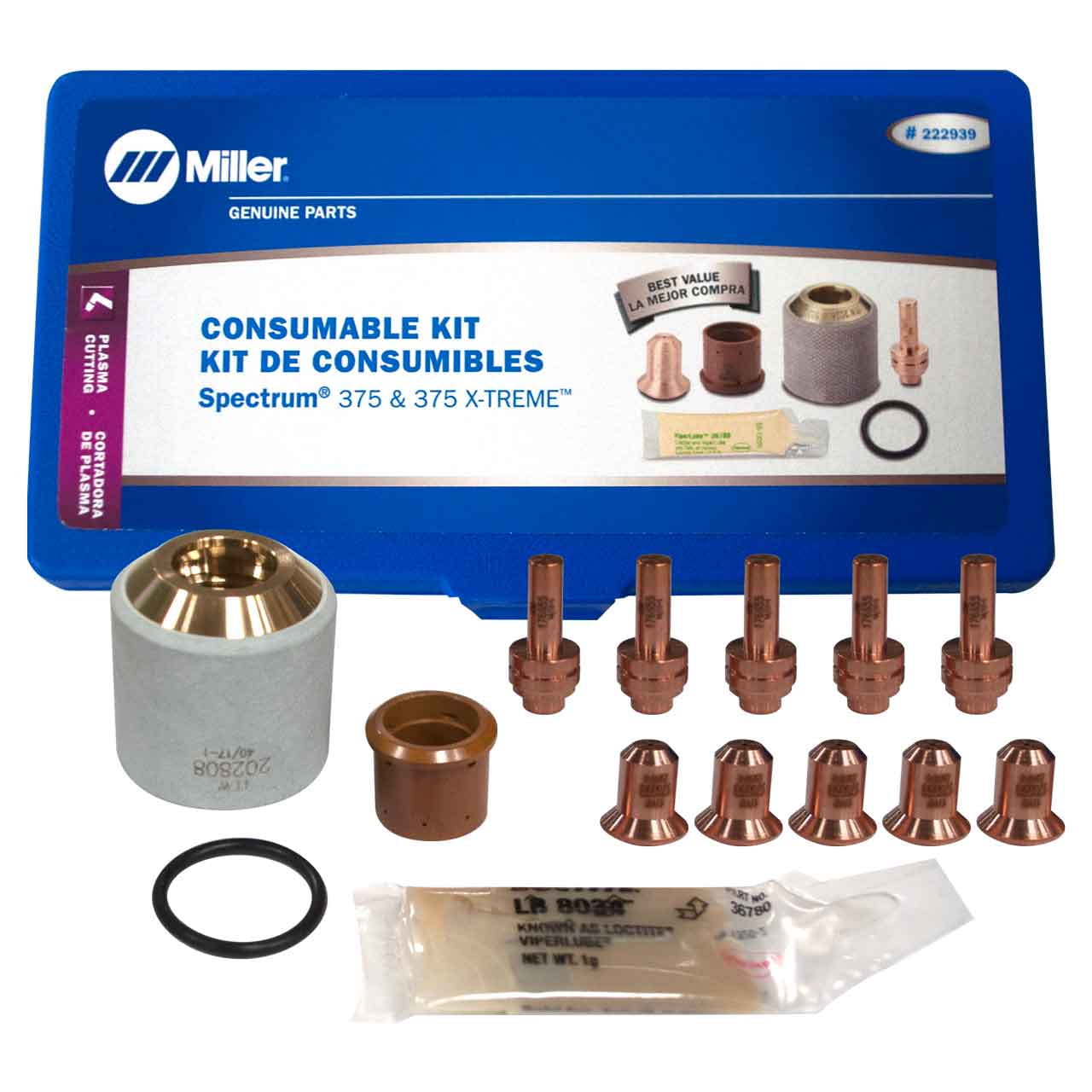 Miller Spectrum 375 X-Treme Consumables Kit (222939) - Walmart.com