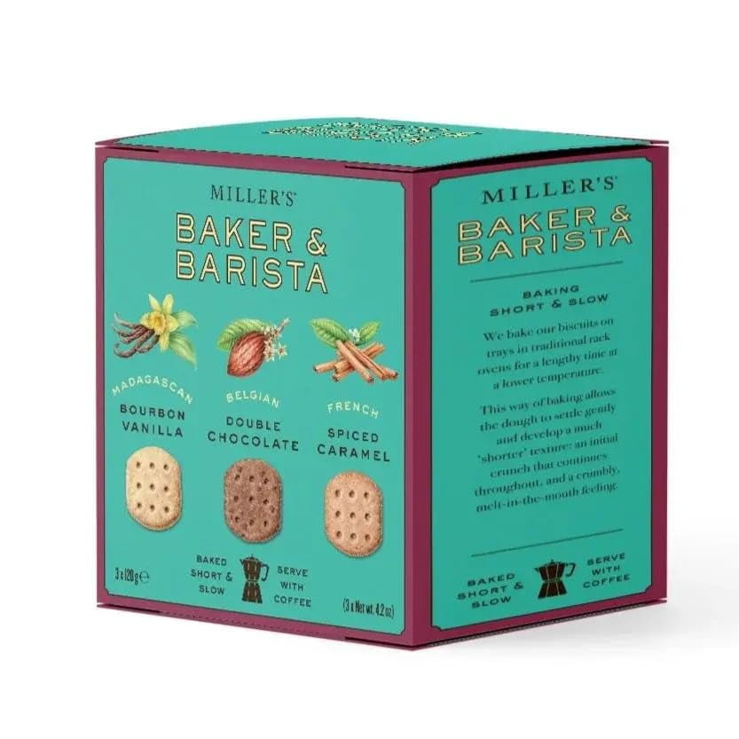 Miller's Artisan Biscuits Baker VTF5 & Barista Selection Box of English ...