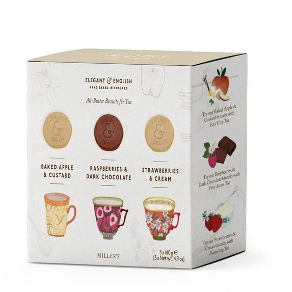 Miller's Artisan Biscuits Elegant VTF5 & English Gift Box of English ...