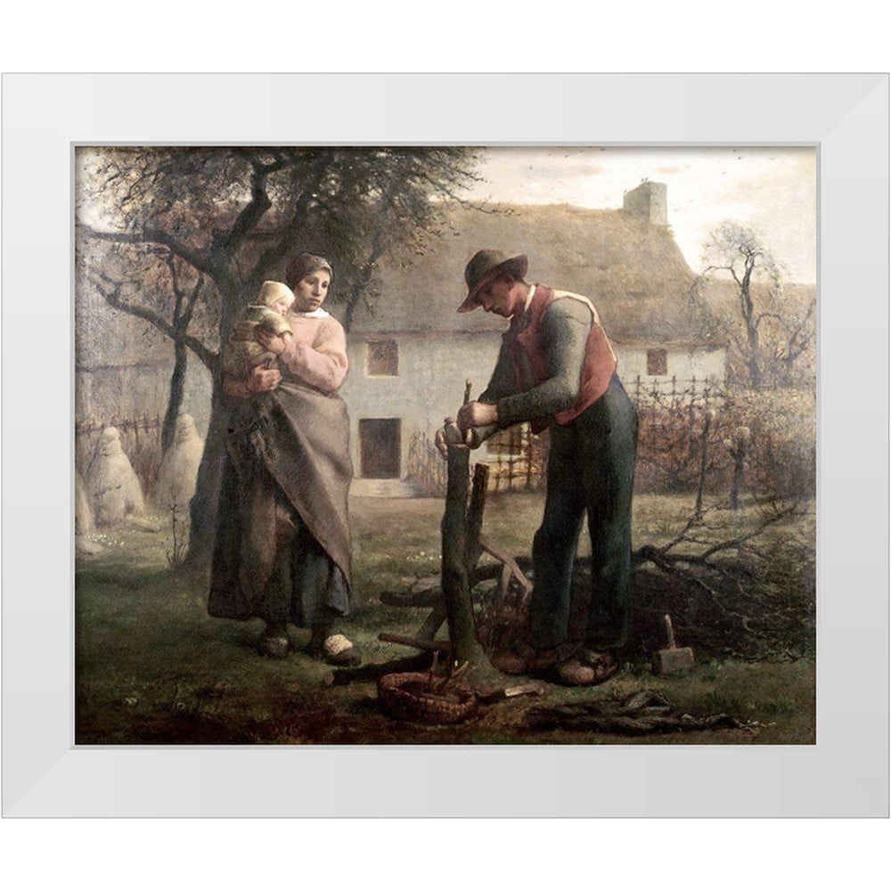 Millet, Jean-Francois 18x15 White Modern Wood Framed Museum Art Print ...