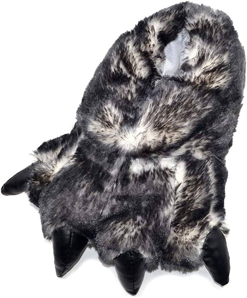 Millffy Funny Slippers Grizzly Bear Stuffed Animal Furry Claw Paw ...