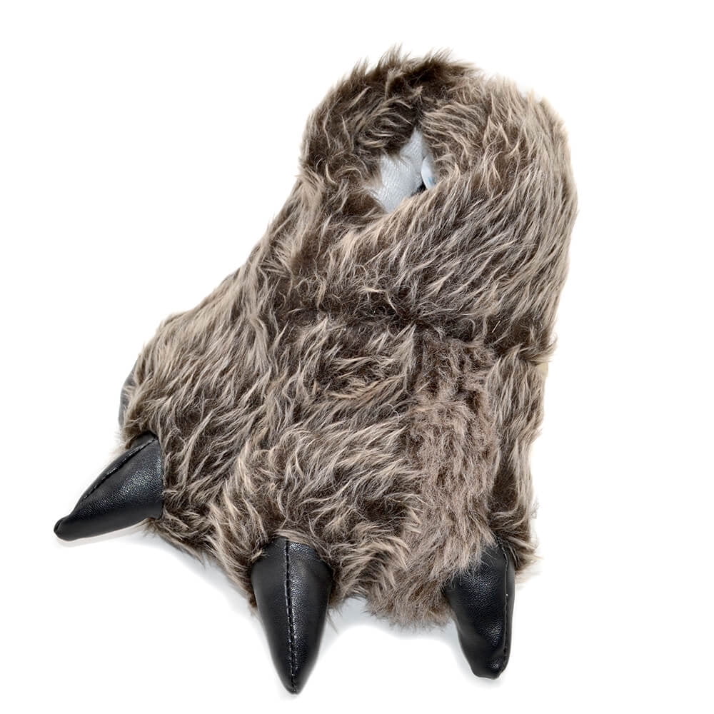 Millffy Funny Slippers Grizzly Bear Stuffed Animal Furry Claw Paw ...