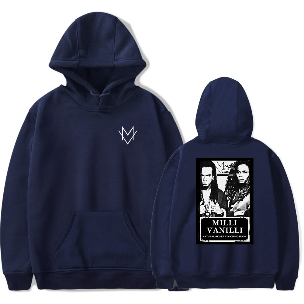 Milli Vanilli Merch Natural Relief Coloring Hoodies New Logo Merch ...