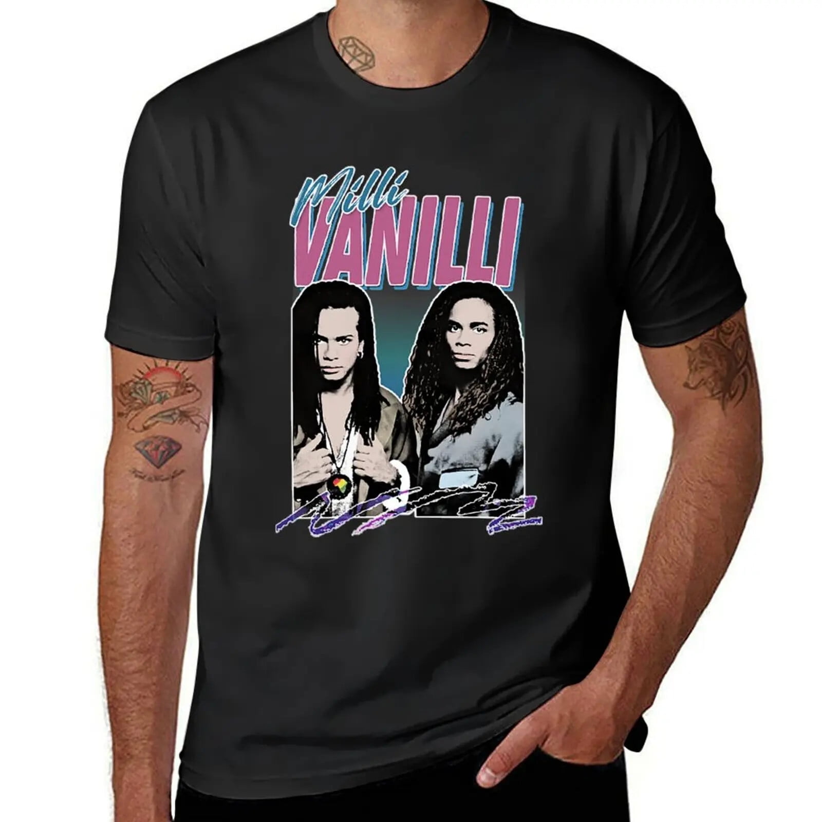 Milli Vanilli T-ShirtMilli Vanilli - 80's Fanart Aesthetic Design ...