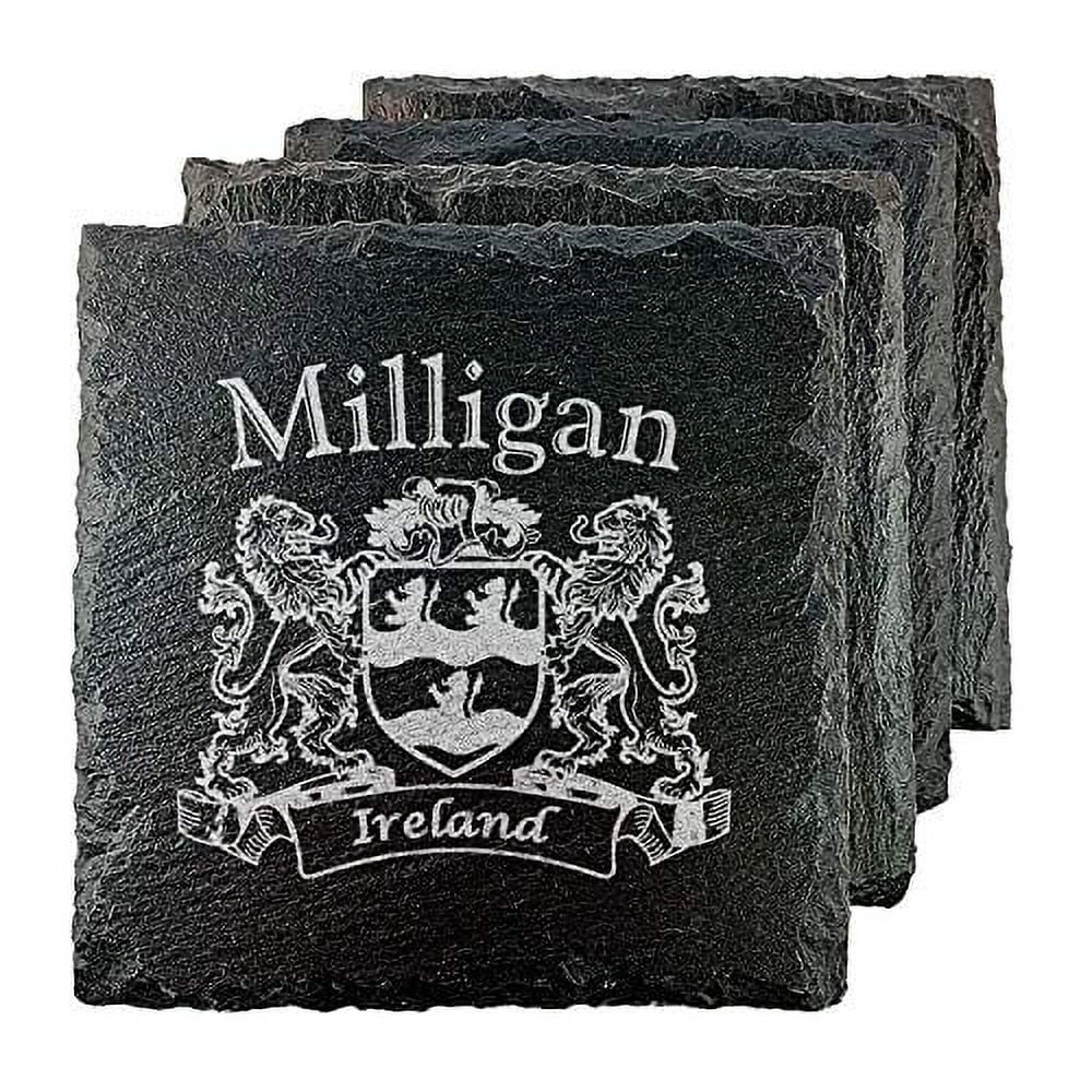 Milligan Irish Coat of Arms Slate Coasters - Set of 4 - Walmart.com