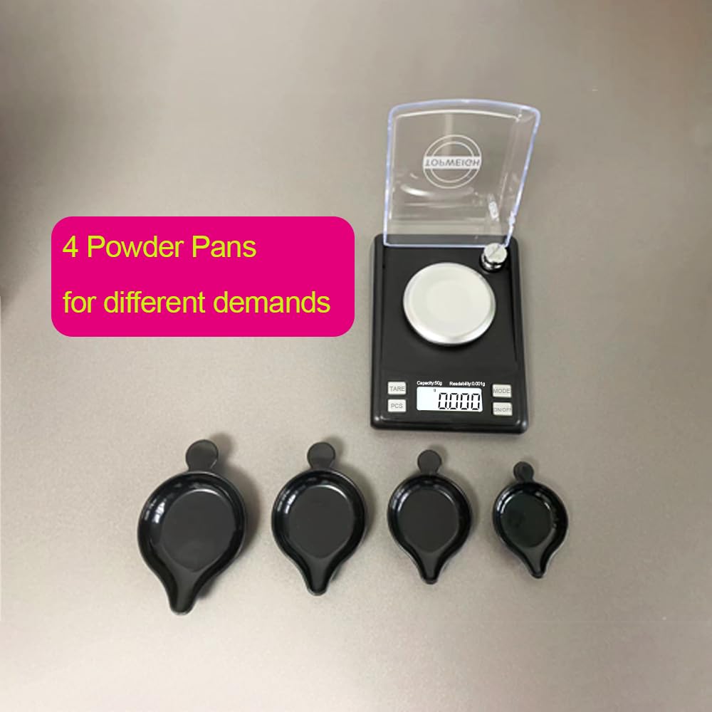 Milligram Scale With Case, 4 Powder Pans, Mg Scale, 50G By 0.001G ...