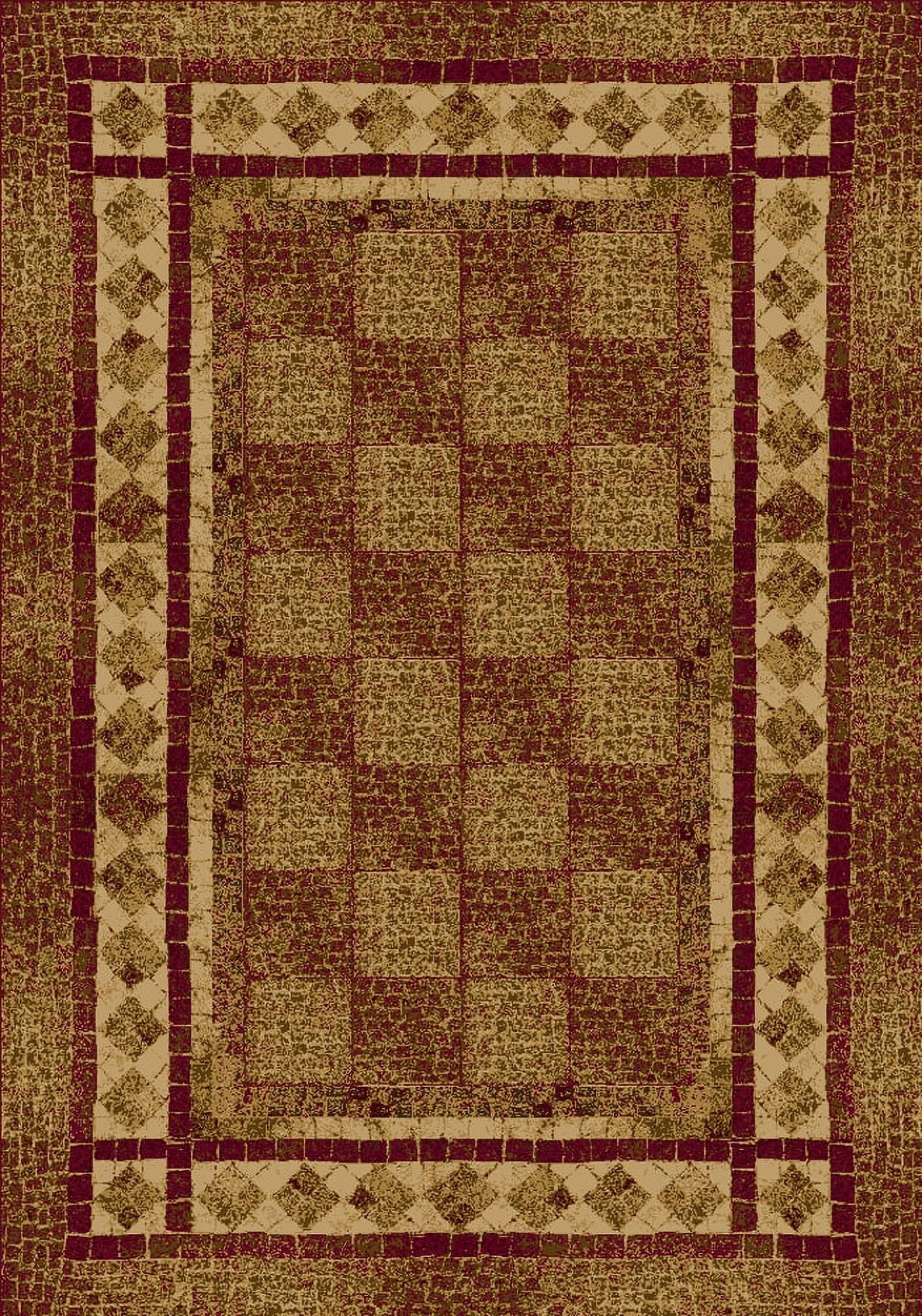 Milliken Innovations Area Rug FLAGLER BRICK Flagler Brick Checkered ...