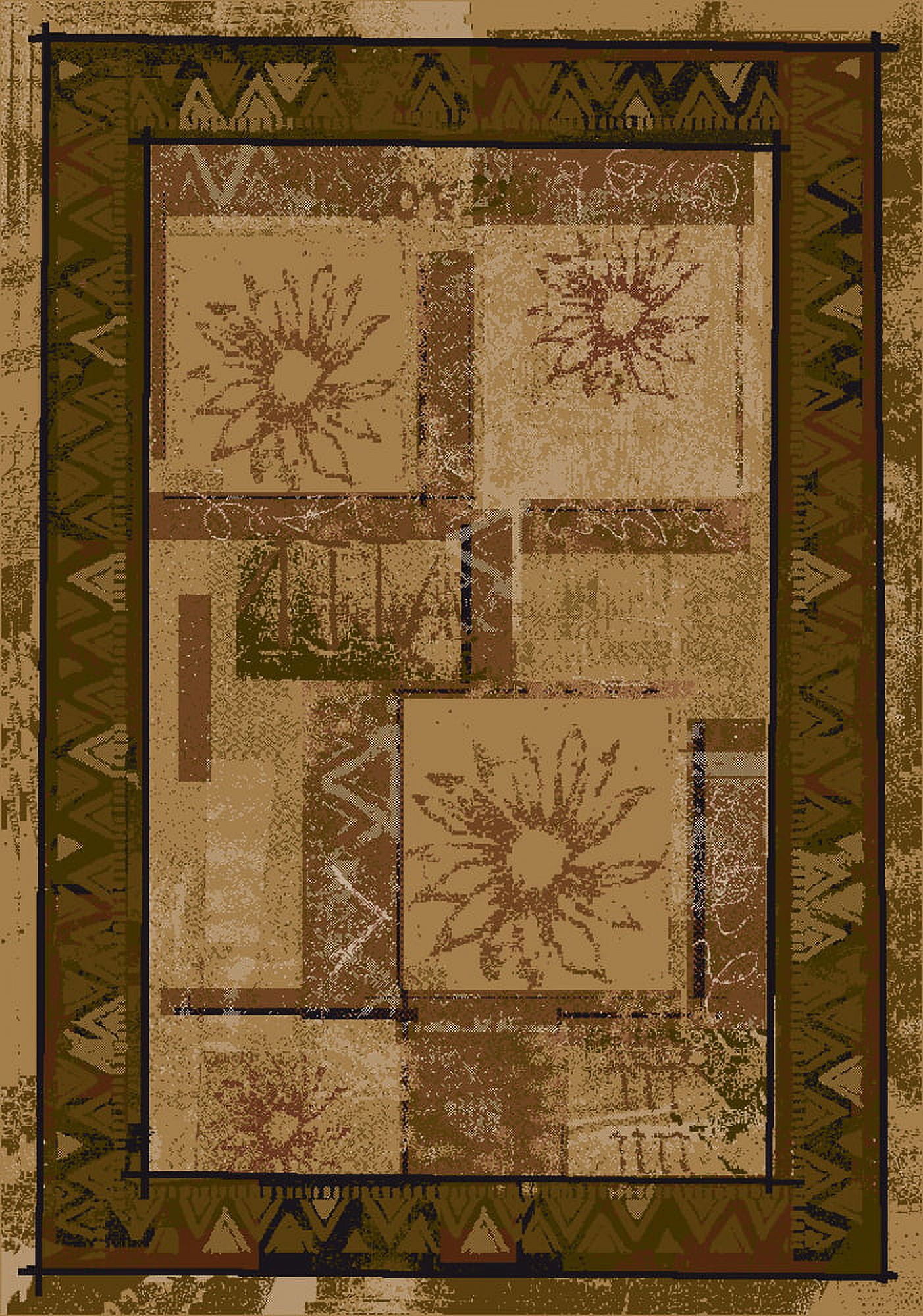 Milliken Innovations Area Rug SOLEIL MAIZE Soleil Maize Blocks Petals 3 ...