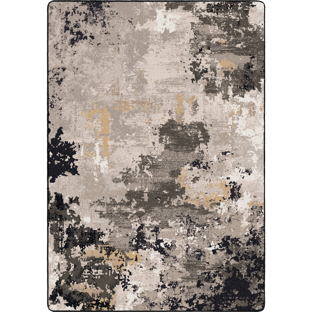 Milliken Residency Area Rug COLOR DRIFT Color Drift Black Modern, 5' x ...