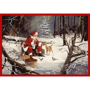 Milliken Seasonal Inspirations Area Rug Santa Gift 02001 Workshop 5' 4 ...