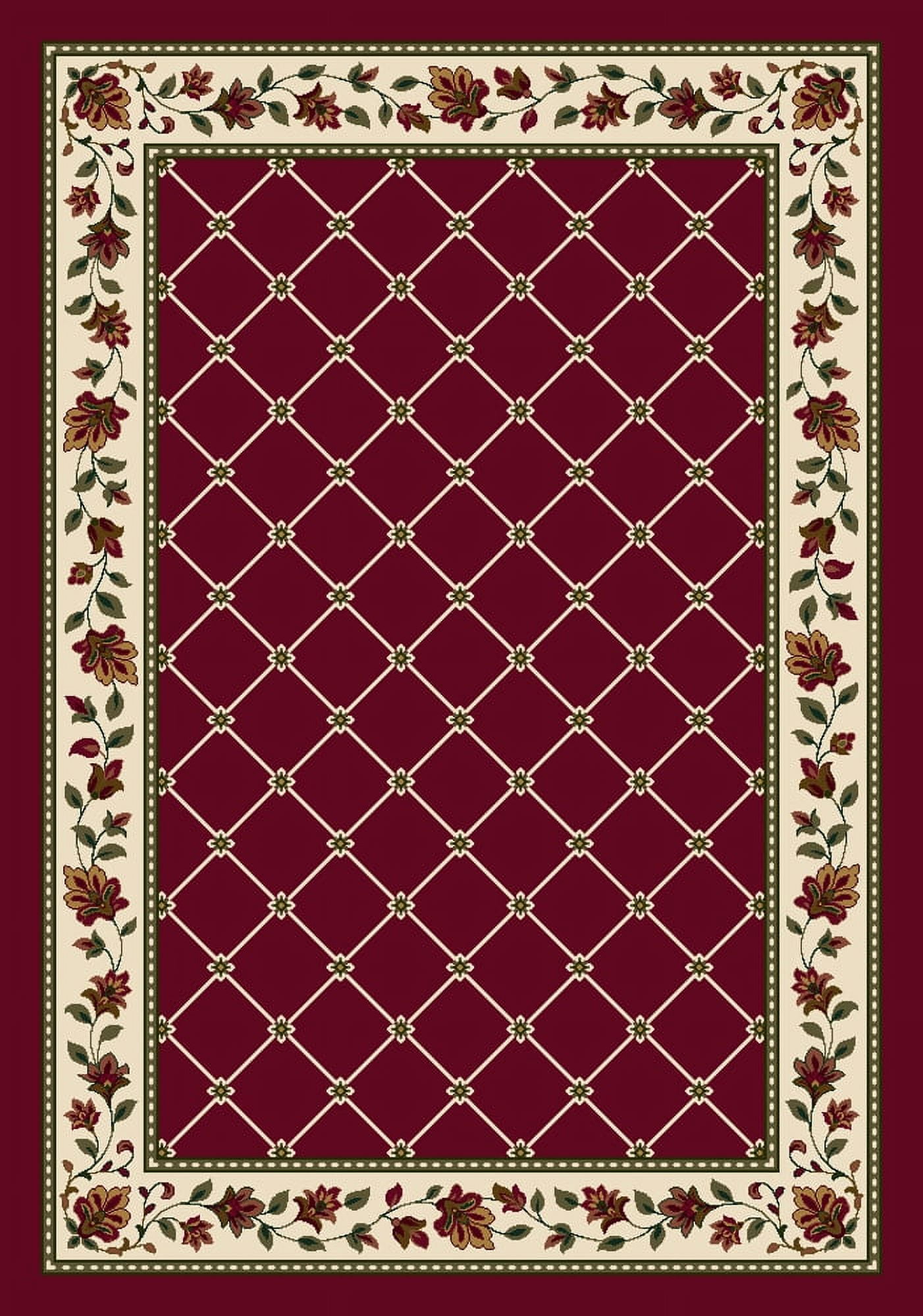 Milliken Signature Area Rug SYMPHONY BRICK Symphony 08500 Bulbs Petals ...