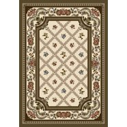 Milliken Ivory Floral Area Rug Chelsea Opal Sandstone - Aprx 3' 10" x 5 ...