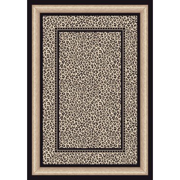 nuLOOM Annette Modern Leopard Print Area Rug, 4' x 6', Baby Pink ...