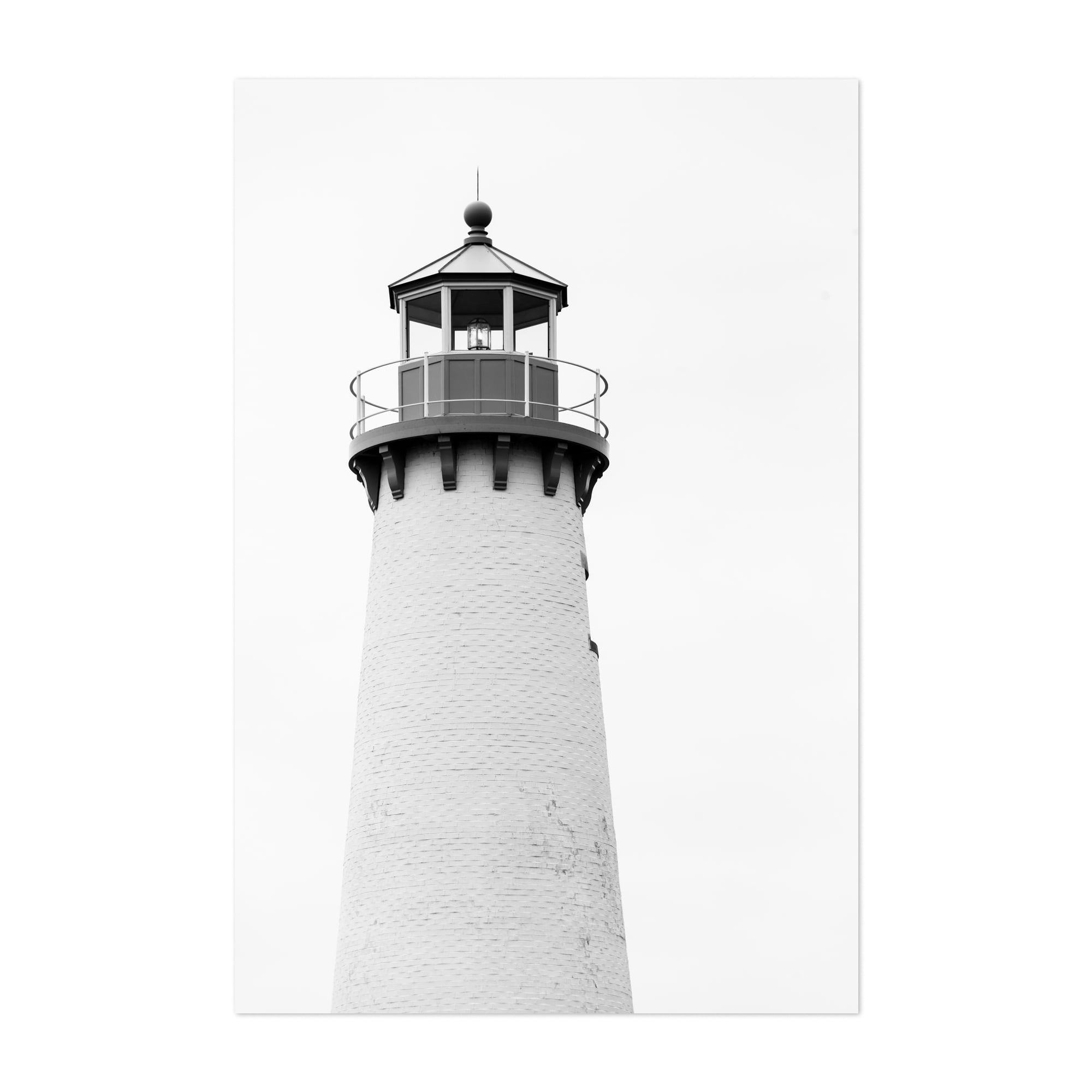 Milliken State Park Lighthouse B&W - Detroit Michigan Photography ...
