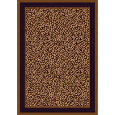 nuLOOM Annette Modern Leopard Print Area Rug, 4' x 6', Baby Pink ...