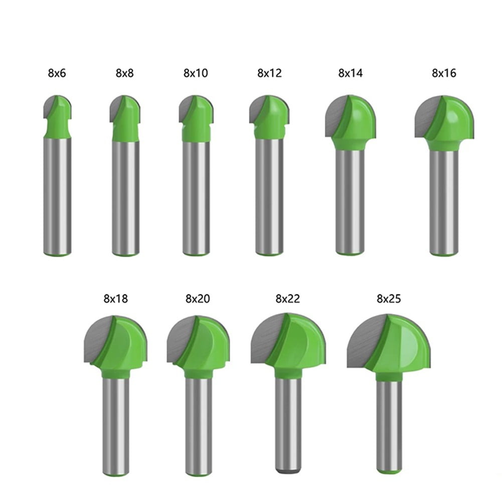 Milling Cutter 1pc 8mm Shank Ball Nose End Mill Round Nose Cove CNC ...