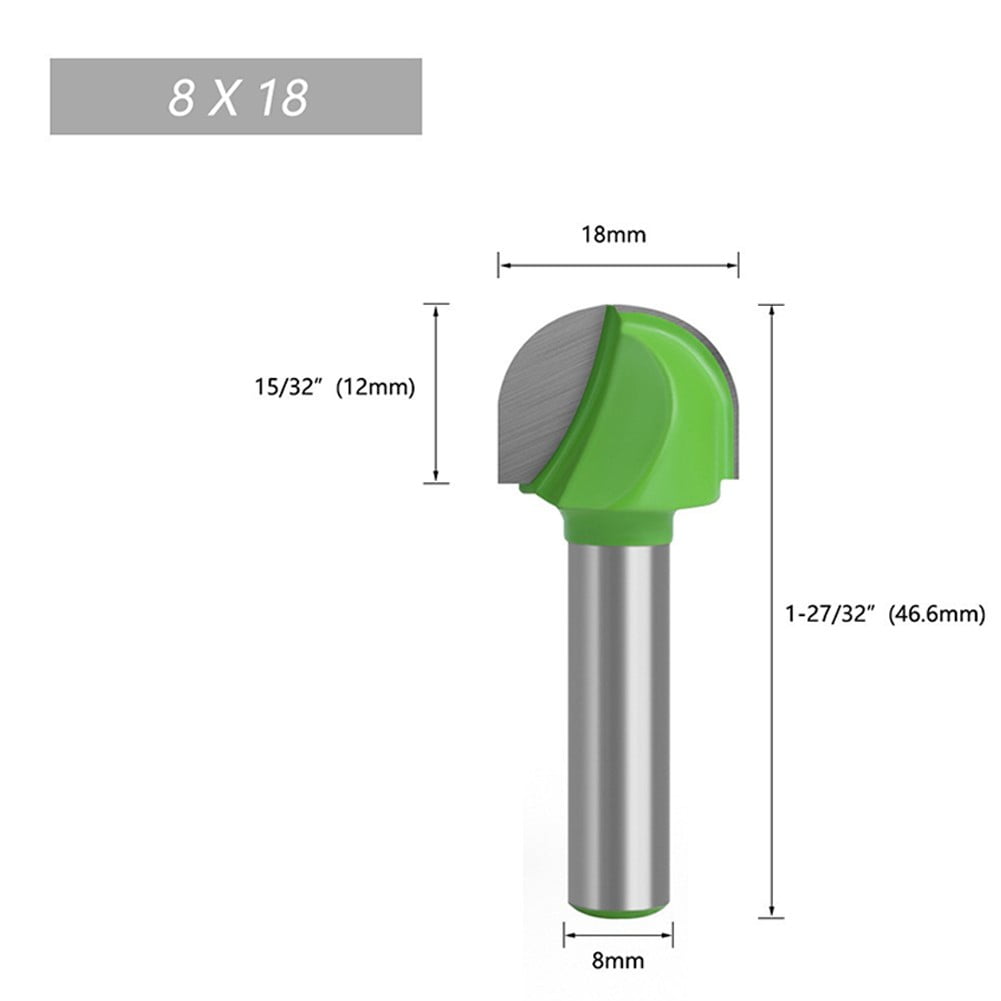 Milling Cutter 1pc 8mm Shank Ball Nose End Mill Round Nose Cove CNC ...