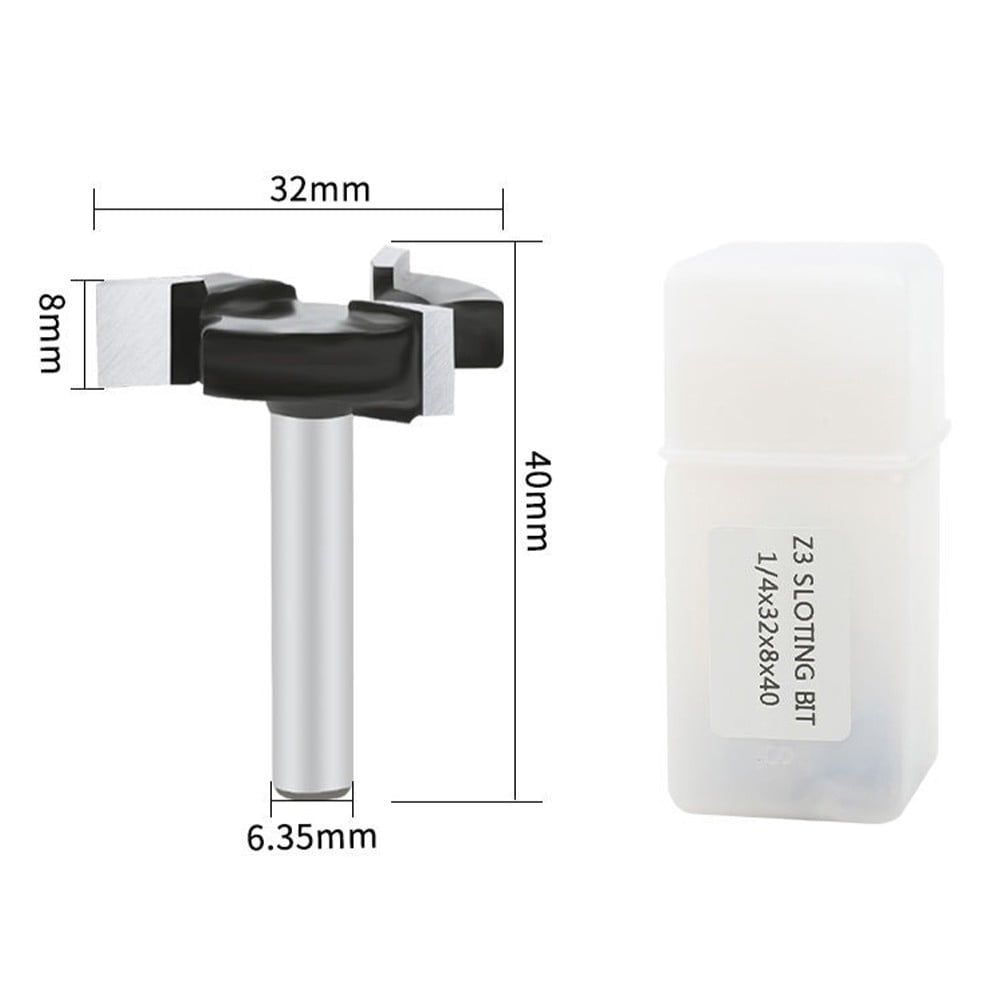 Milling Cutter 3 Flute Wood Planer Bit Cnc Cemented Carbide Router Bit ...