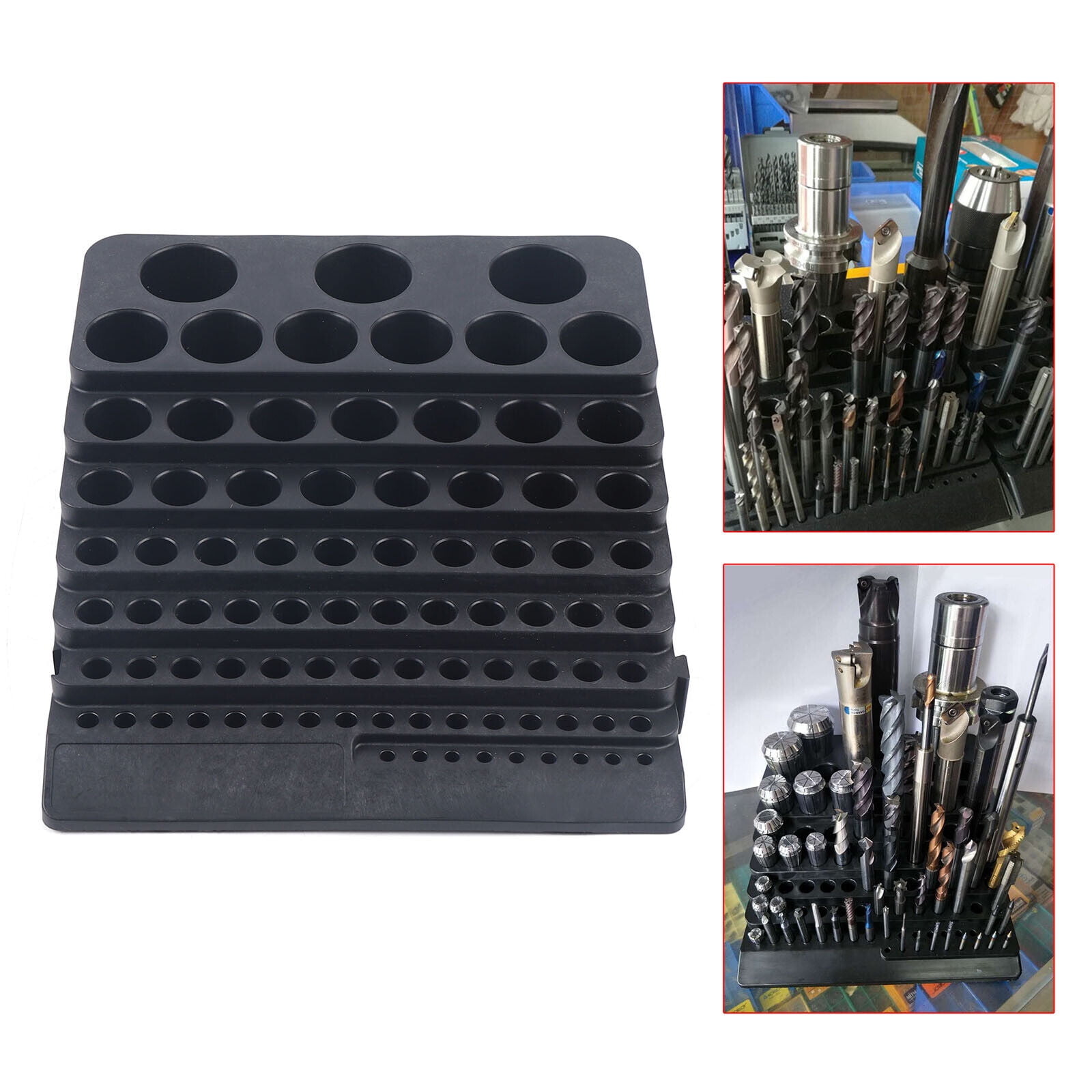 Milling Cutter Case Drill Bits 84 holes Organizer Box Storage Empty ...